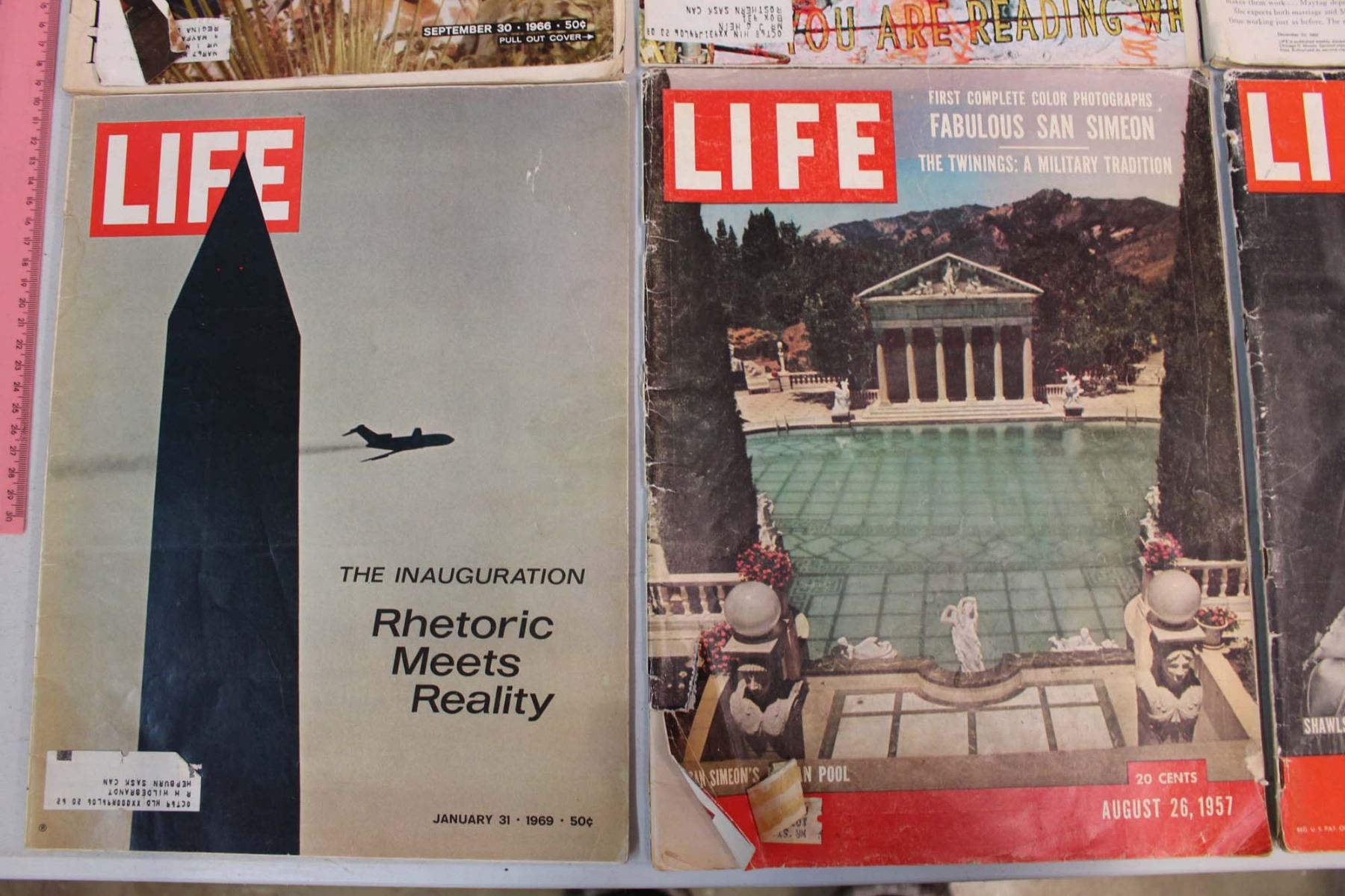 Lot of Vintage Life Magazines