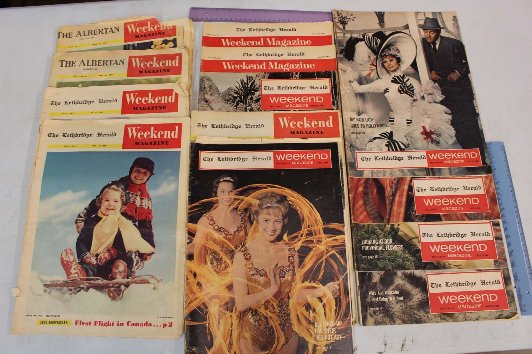 Lot of Vintage Weekend Magazines