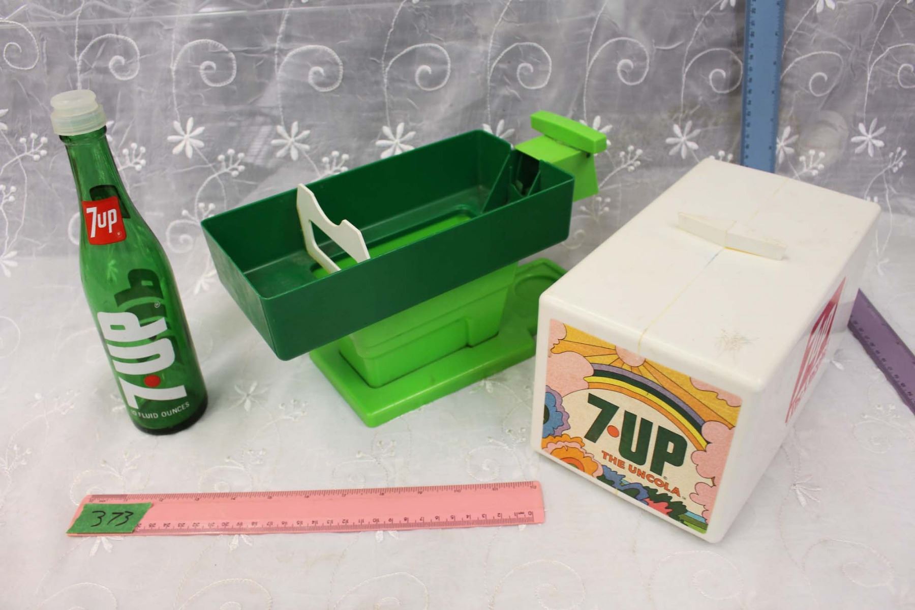 7-up Bottle and Dispenser