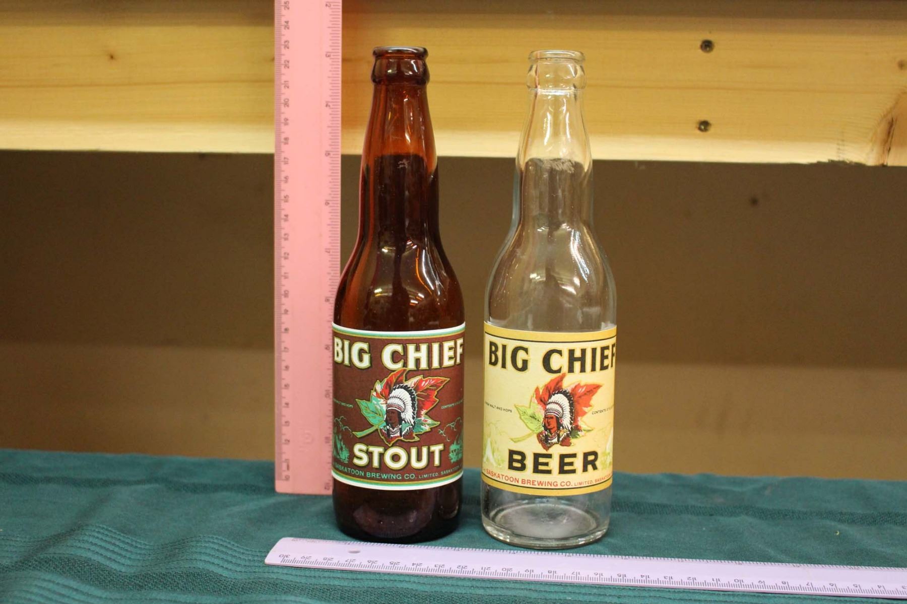 Vintage Big Chief Beer Bottles (2)