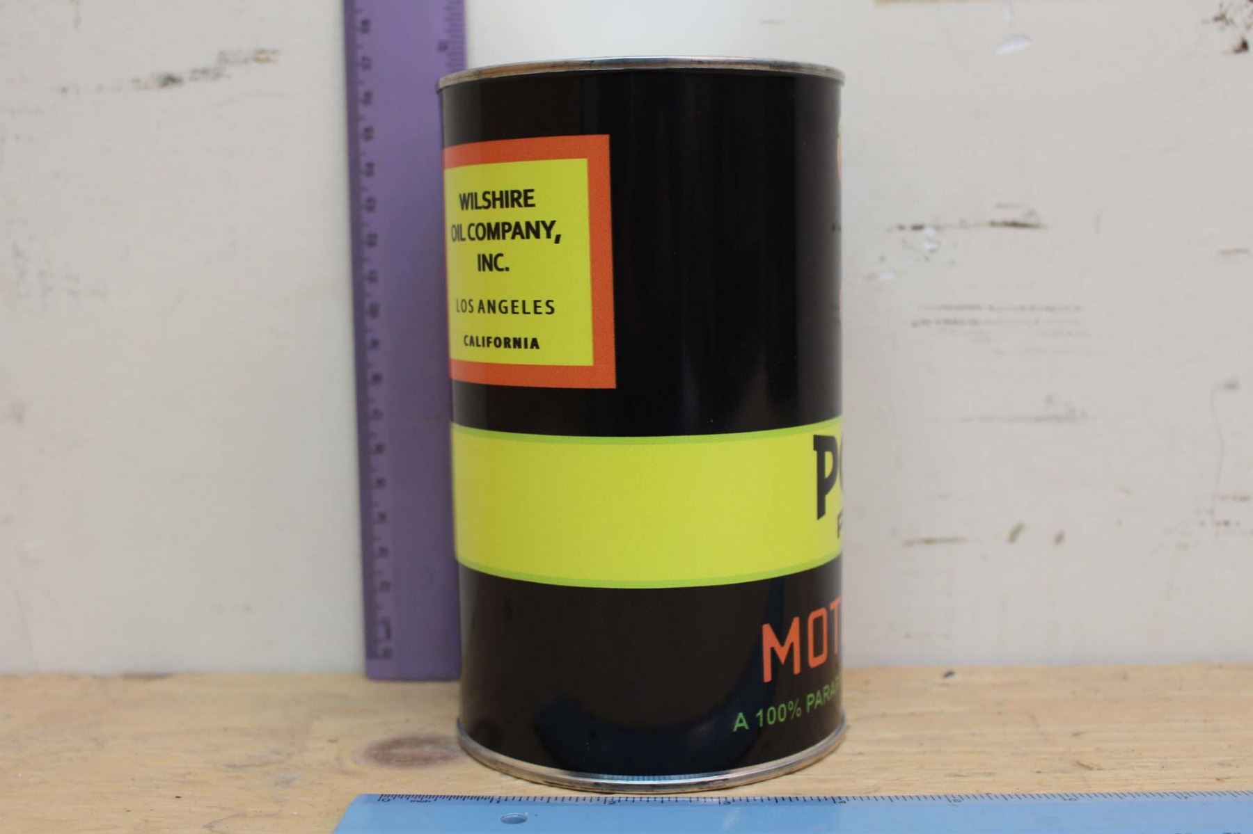 Reproduction Polly Prem Oil Tin- 1 Quart