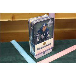 Sealed Collector Tin Box of TORONTO MAPLE LEAFS – CENTENNIAL SET Hockey Cards; 2017 Upper Deck, 12 P