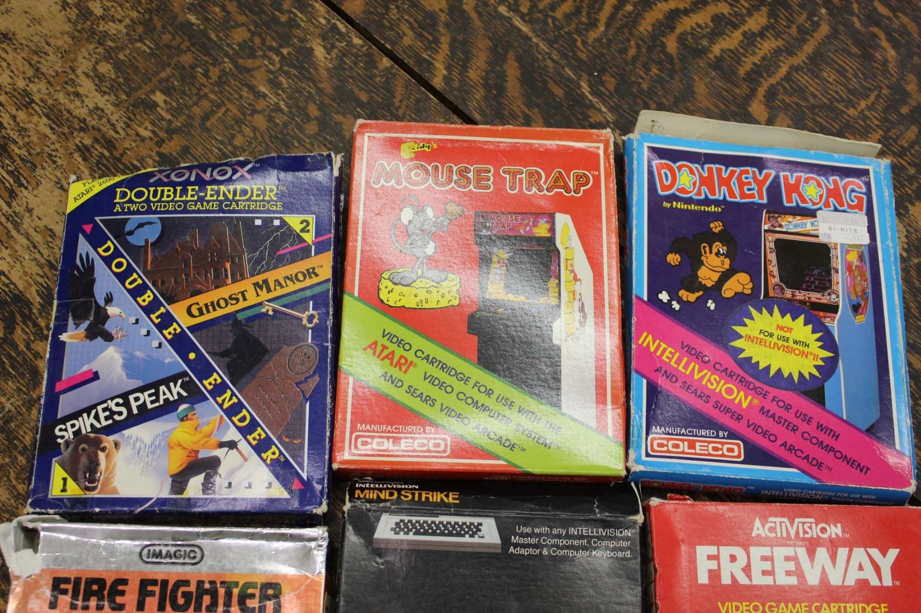 Lot Boxed Vintage Video Games (Atari, Coleco, Intellivision)