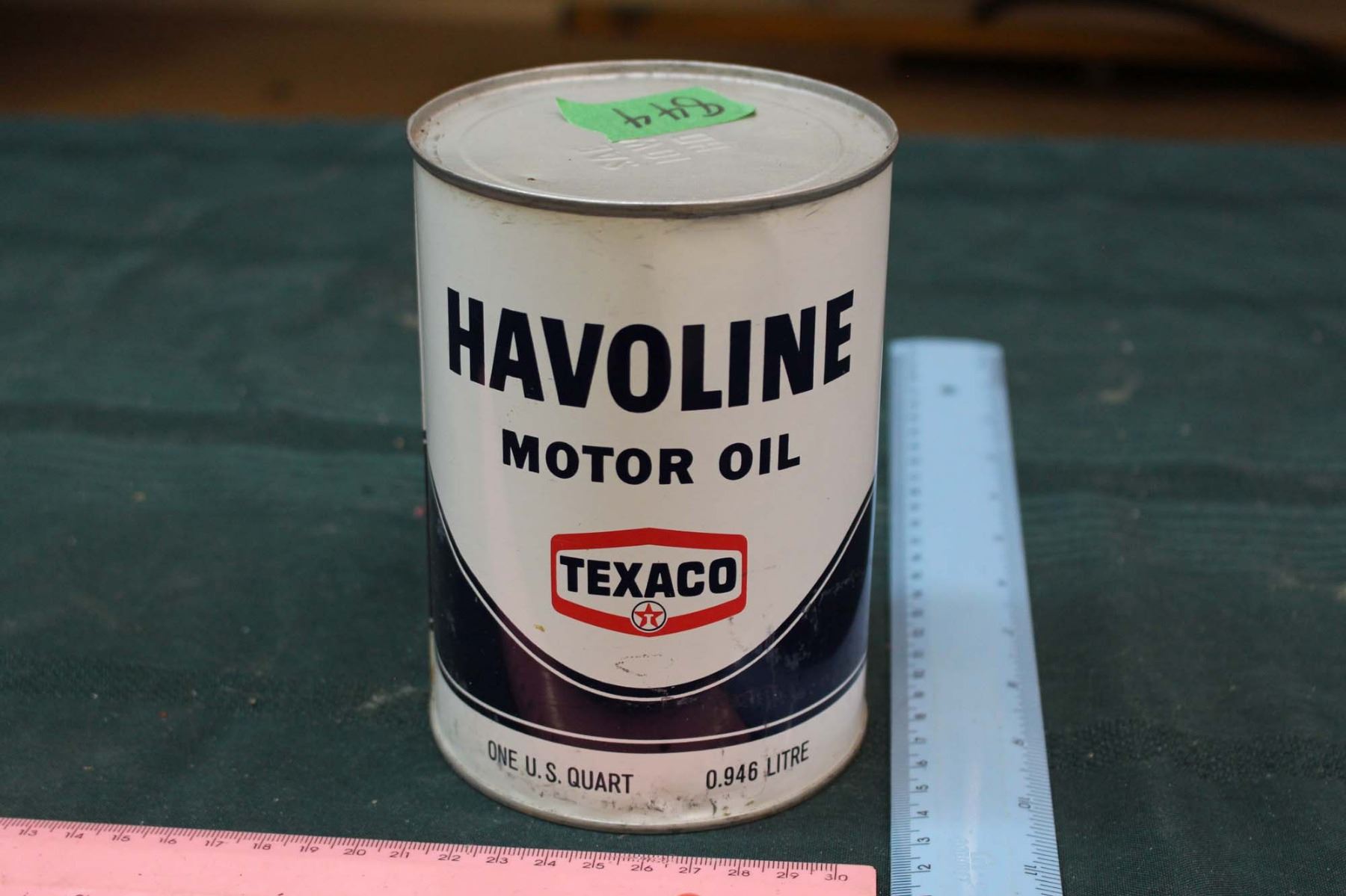 Texaco Havoline Motor Oil One Quart Tin, Full, SAE10WHD