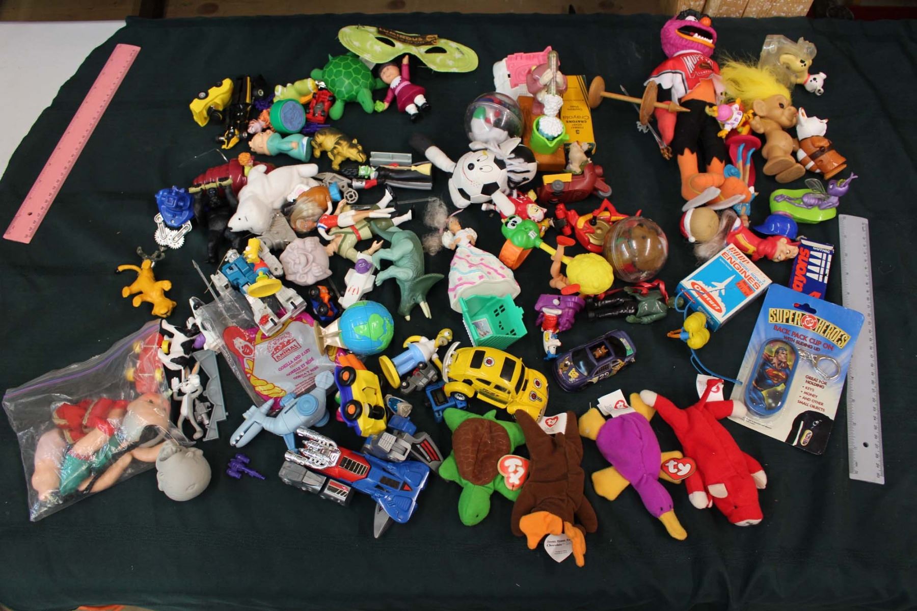 Lot of McDonald and Misc. Kids Toys Some TY Bennie Babies