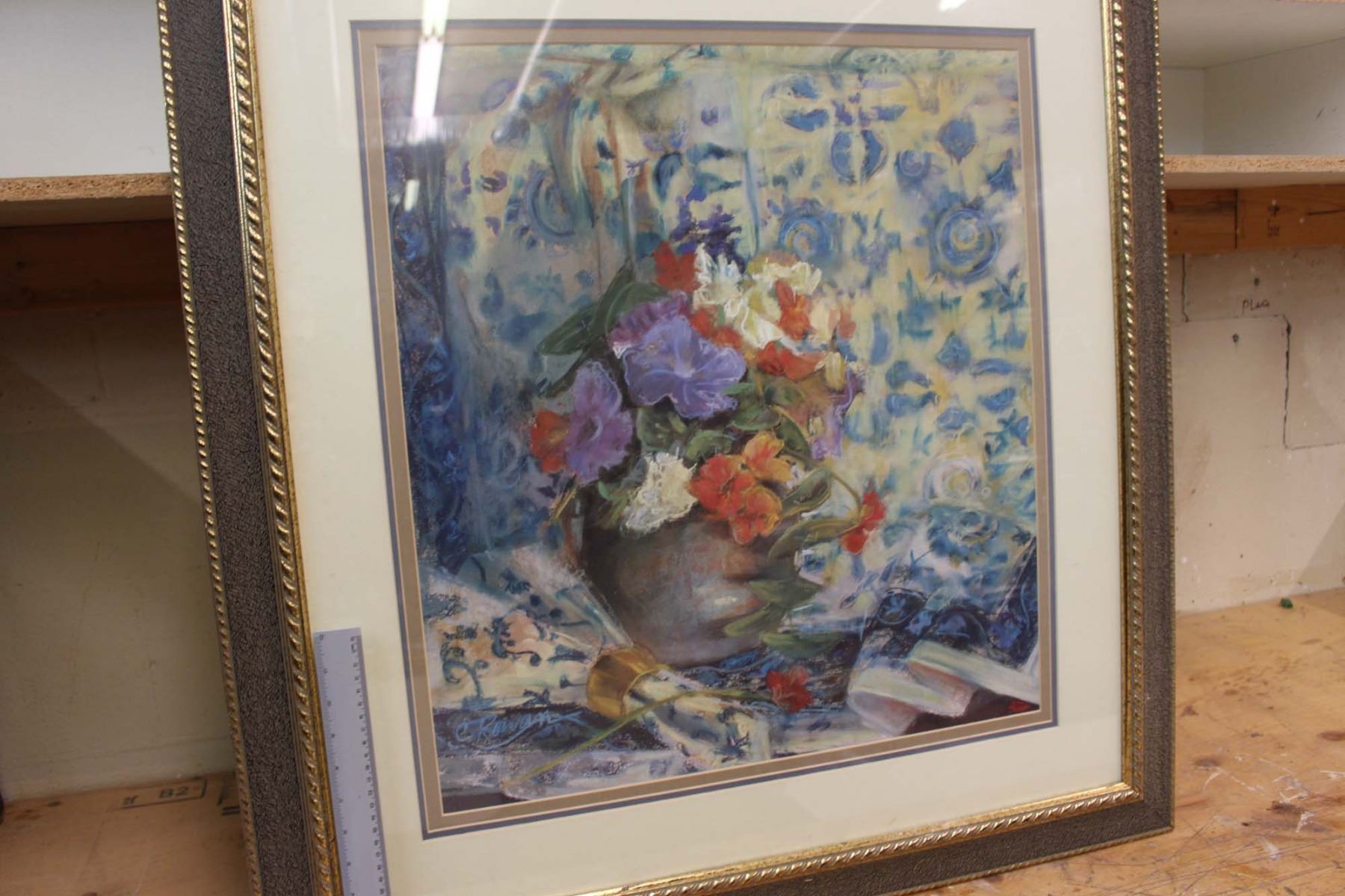 Large Framed Painting (35" x 33")