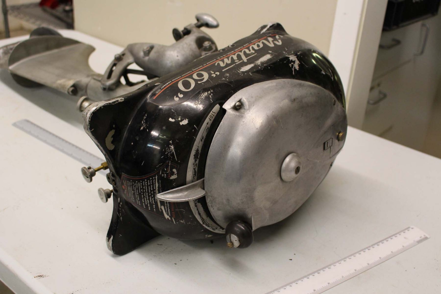 Vintage Outboard Motor Martin 60 Black