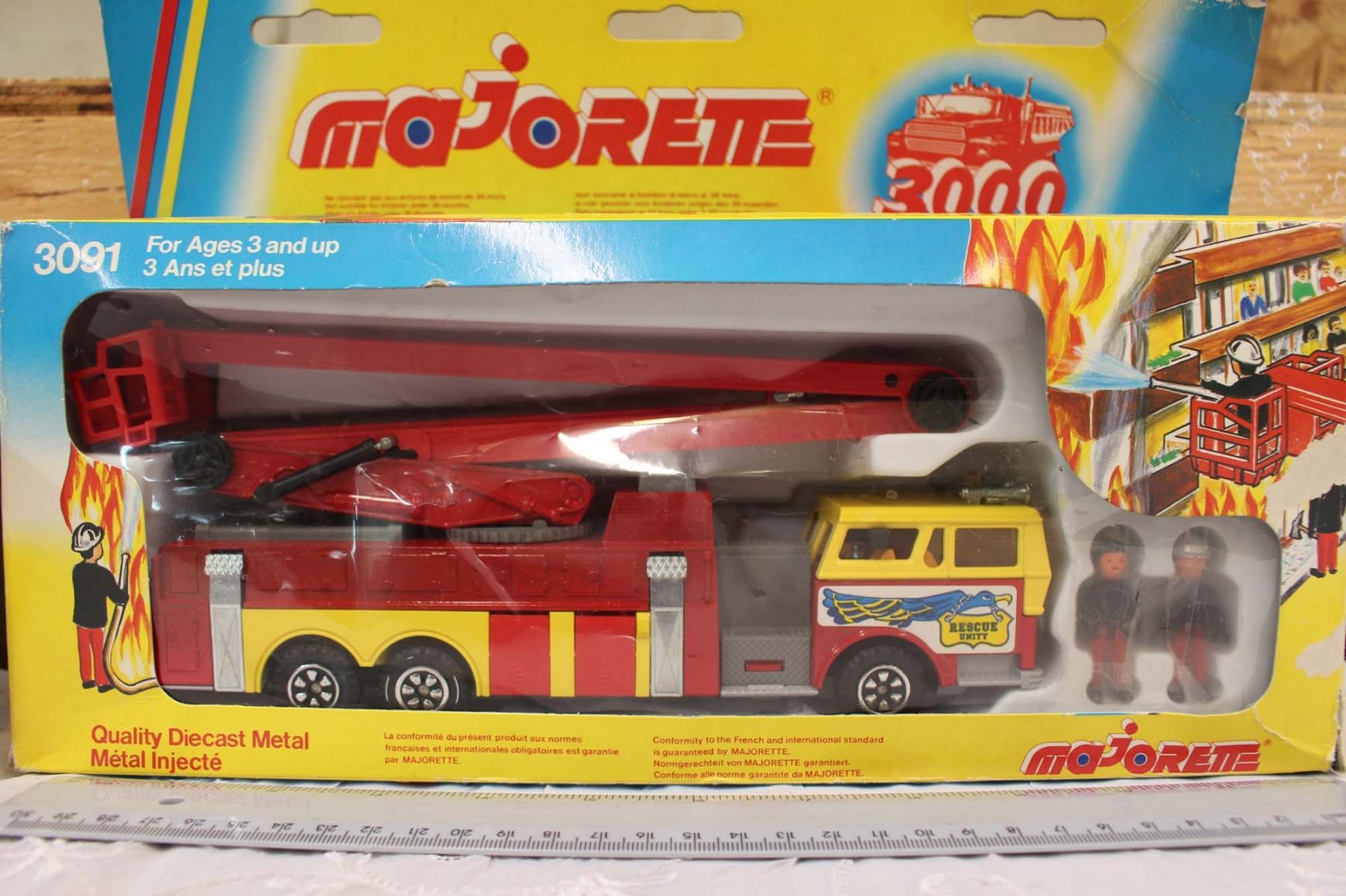 Vintage Majorette Fire Truck & Supermover w/Original Package