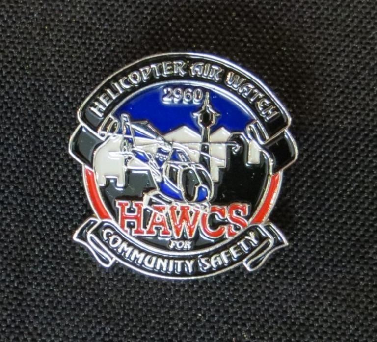Helicopter Air Watch Community Safety Pin