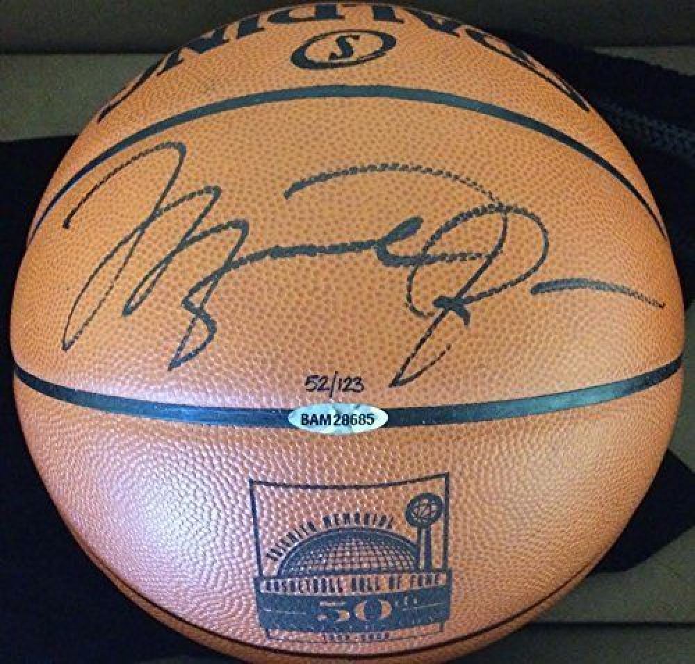 Michael Jordan Signed Limited Edition Custom Engraved NBA Hall of Fame ...