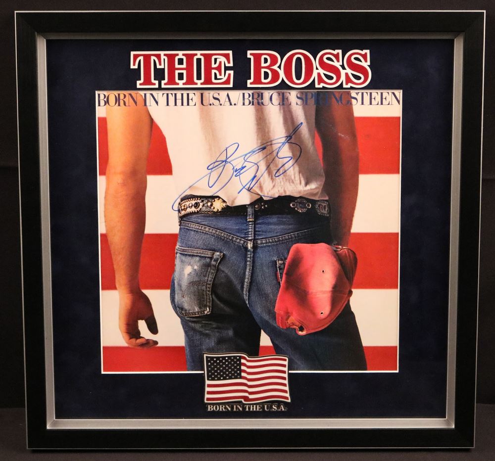 Bruce Springsteen Signed "Born In the USA" 18x18 Custom Framed Album ...