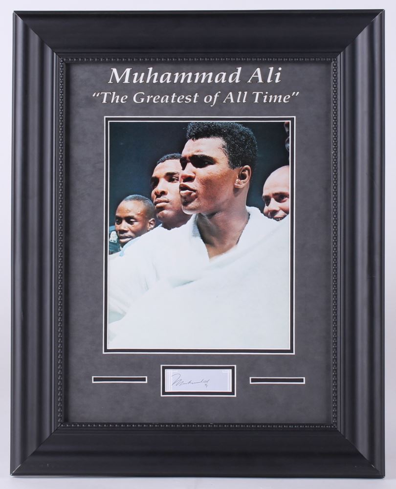 Muhammad Ali Signed 16x20 Custom Framed Cut Display Inscribed "94" (JSA ...