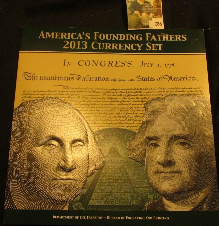 America’s Founding Fathers 2013 Currency Set, issued by the Department ...
