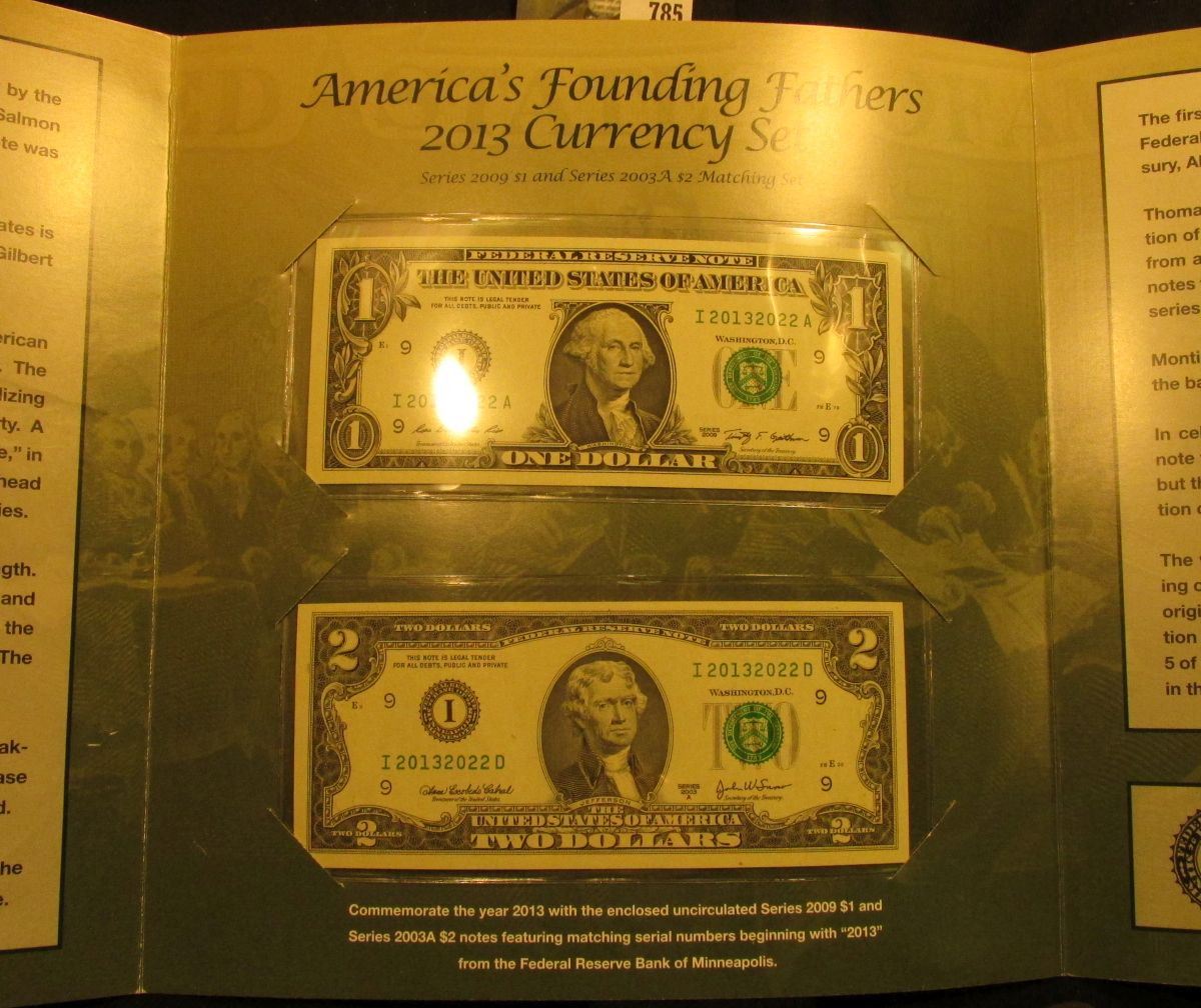 America’s Founding Fathers 2013 Currency Set, issued by the Department ...