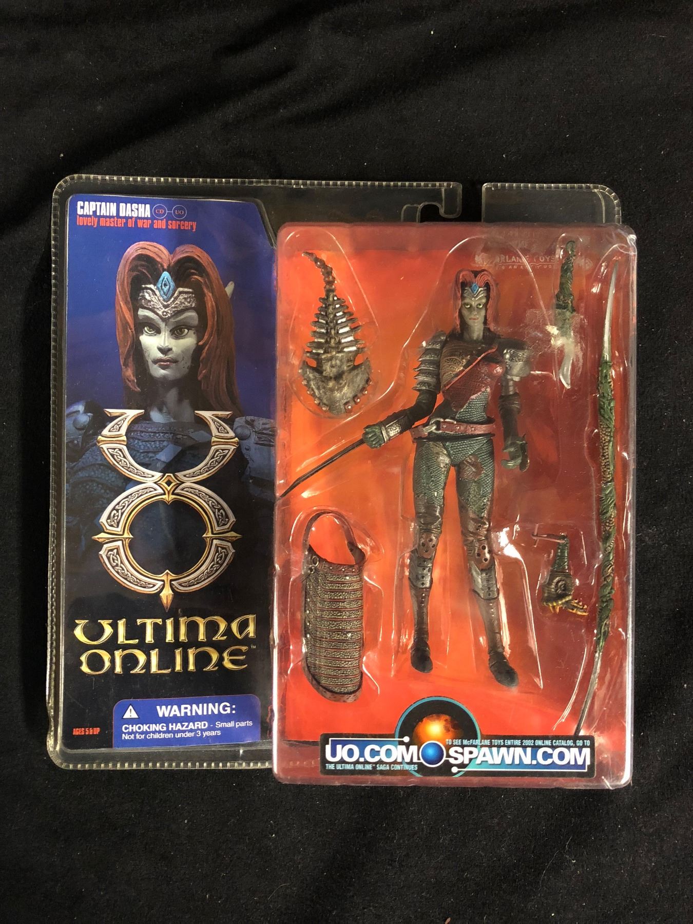 2002 MCFARLANE TOYS ULTIMA ONLINE CAPTAIN DASHA 6" ACTION FIGURE