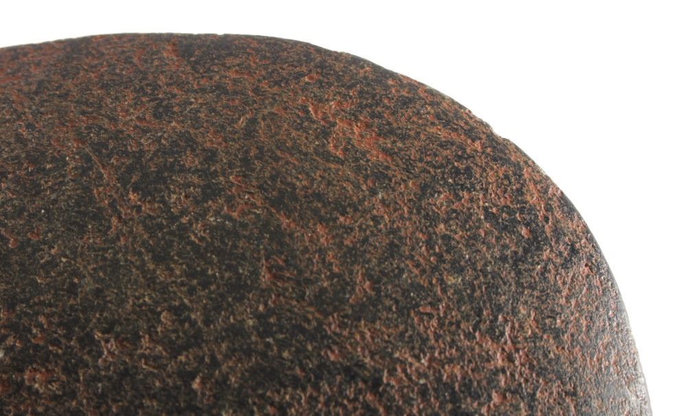 Native American Indian Drilled Greenstone Spud