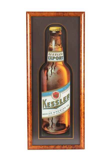 Original Kessler Beer Advertising Sign Montana