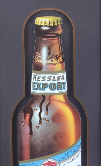 Original Kessler Beer Advertising Sign Montana