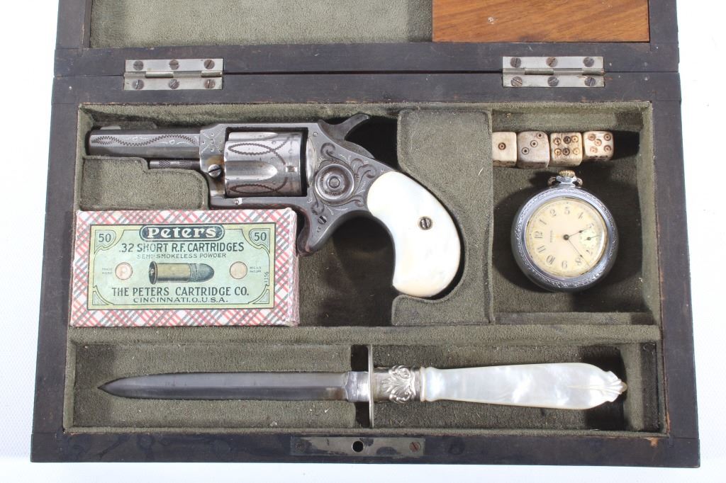 Antique Montana Gamblers Saloon Lock Box