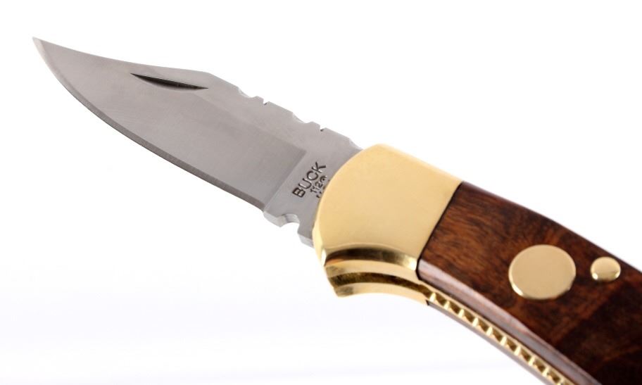 Buck 112 Custom Switchblade Knife w/ Scabbard