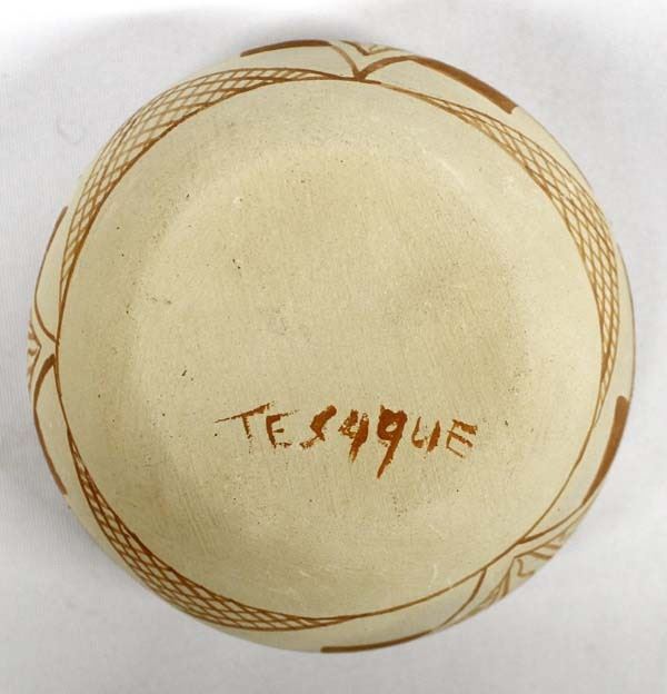Native American Tesuque Pueblo Pottery Bowl