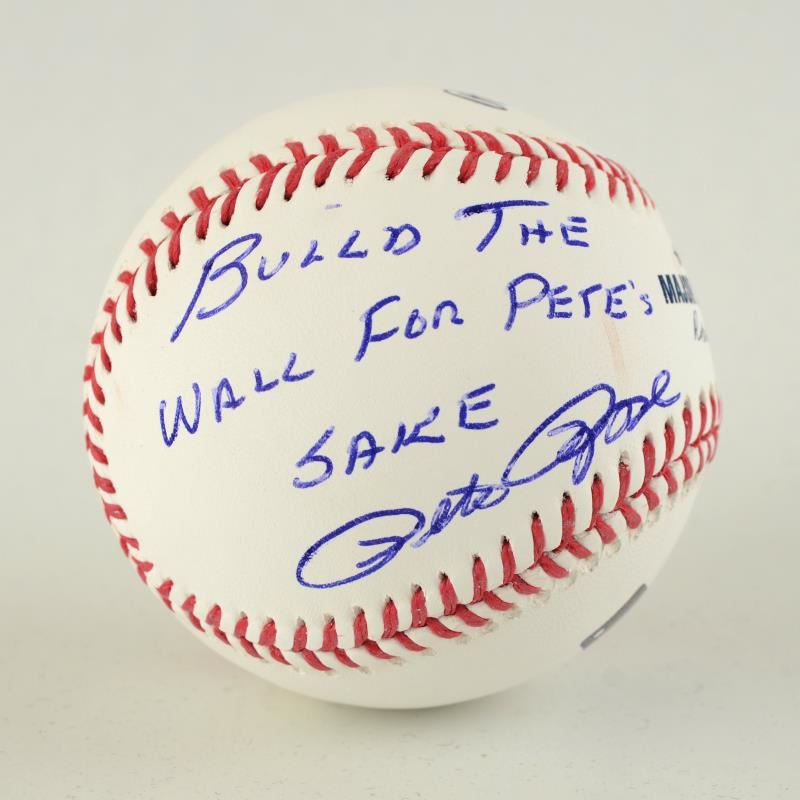 Pete Rose Autographed Baseball by Rose, Pete