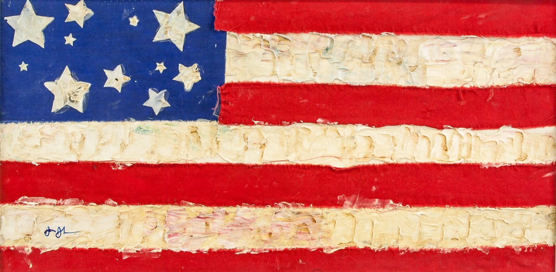 Jasper Johns (American b.1930) Mix Media Pop Art
