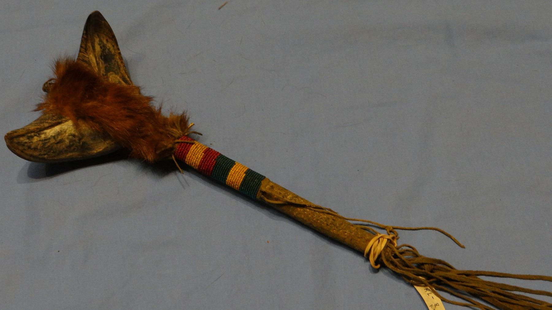 Buffalo hoof rattle, Lakota Sioux