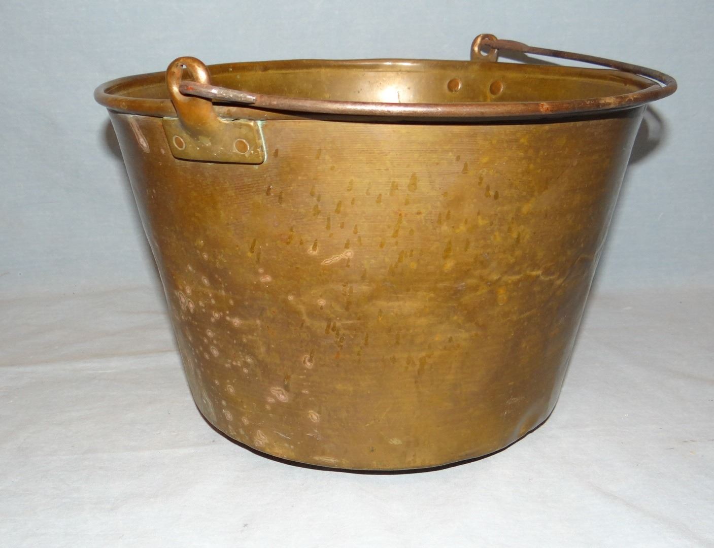 Brass water pail, Indian trade pail, ca 1800's