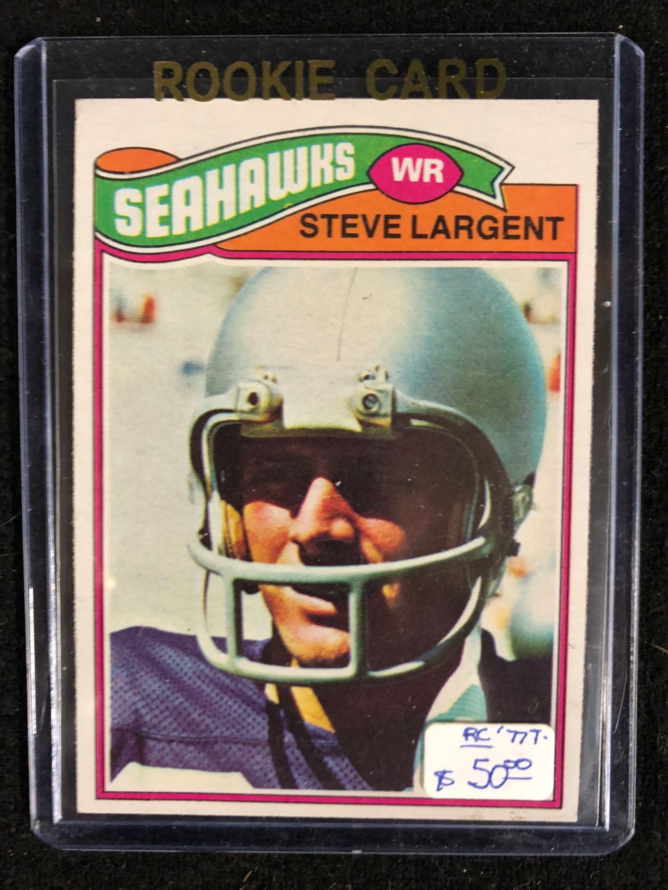 1977 Topps Steve Largent Rookie Card # 177 NFL Football Card