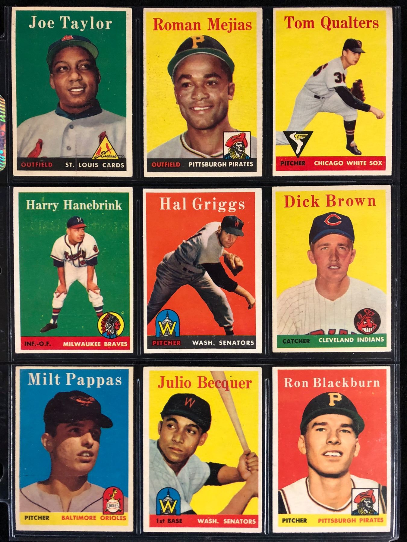 1958 Topps Baseball Card Lot