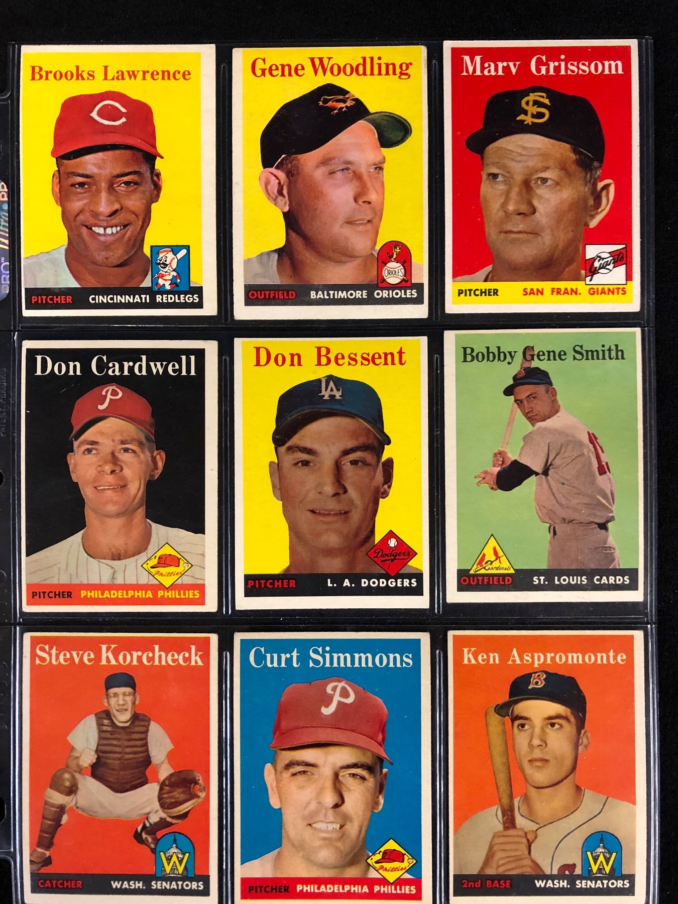 1958 Topps Baseball Card Lot