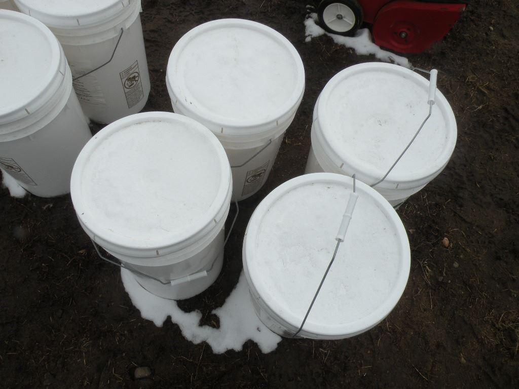 Qty 4 5-gallon unopened pails of Ice Melt