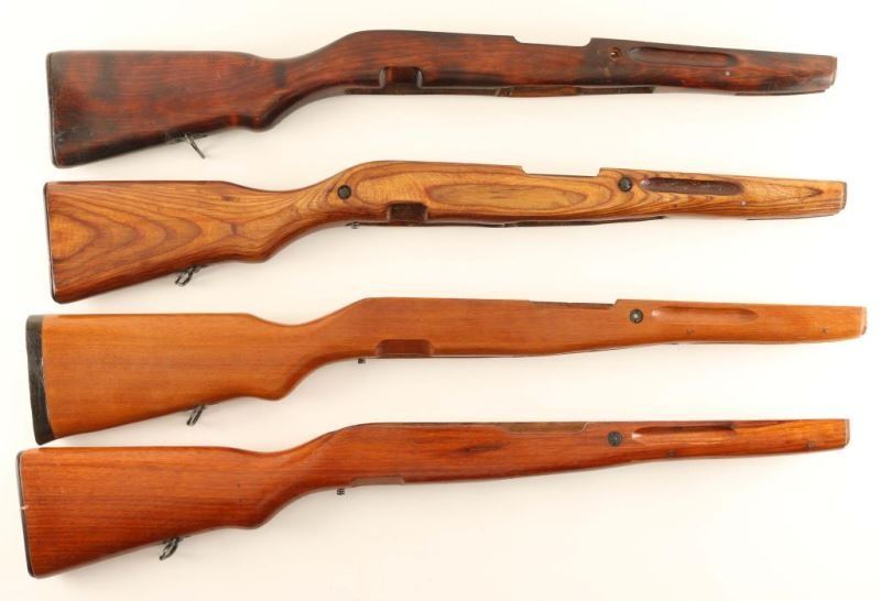Lot of 4 SKS Wood Stocks