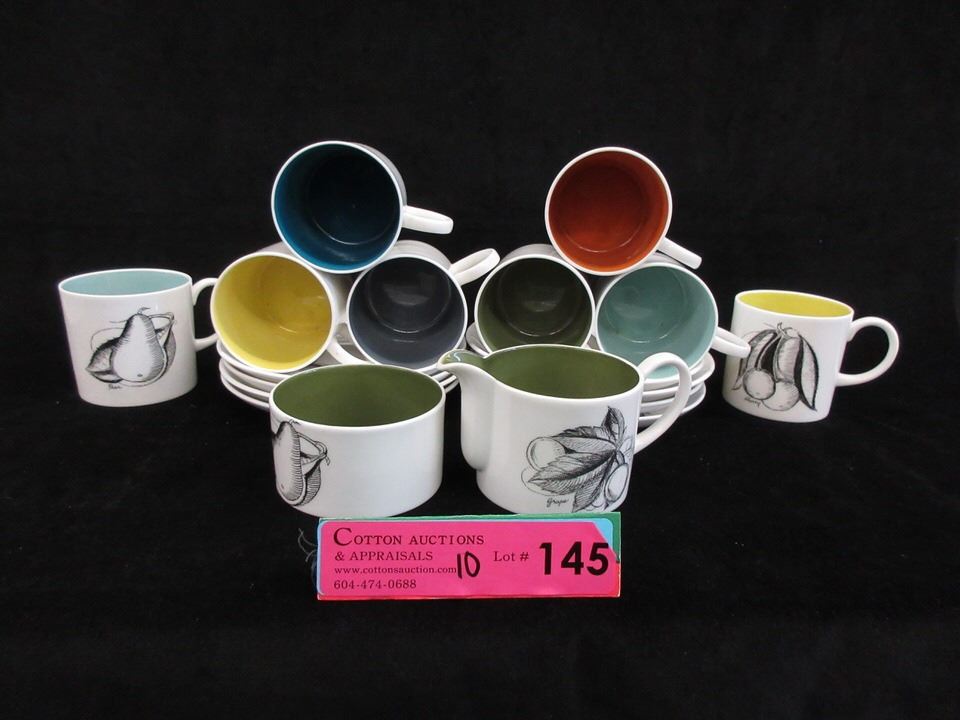 Vintage Susie Cooper "Black Fruit" China