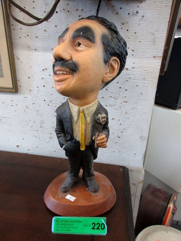 1973 Esco 16" Chalk Ware Grouch Marx Statue