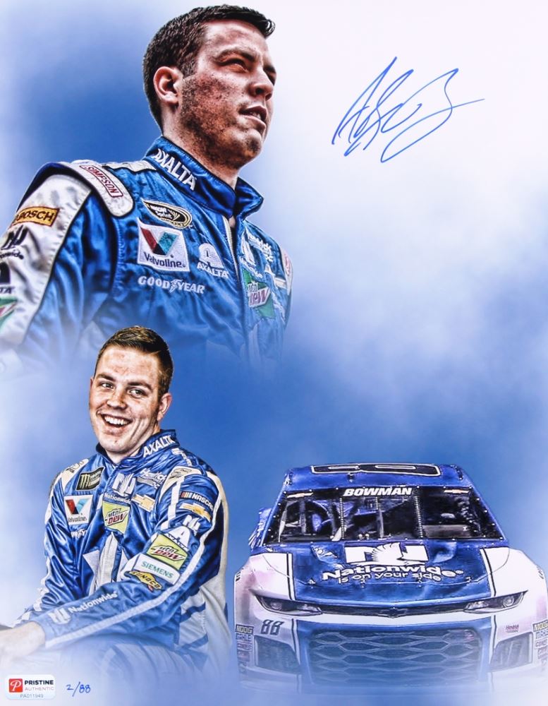Alex Bowman Signed NASCAR #88 Limited Edition 11x14 Photo #/88 (PA COA)