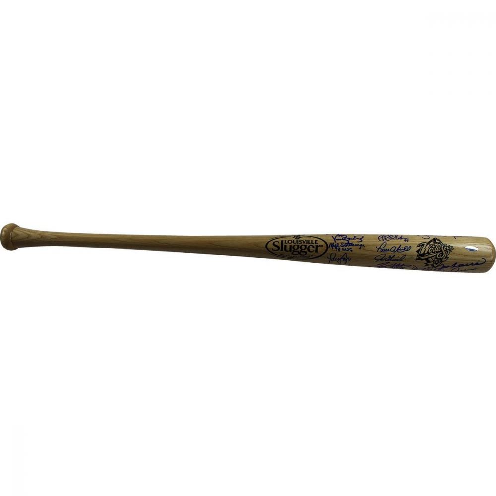 New York Yankees 1998 World Series Logo Baseball Bat Team-Signed by (18 ...