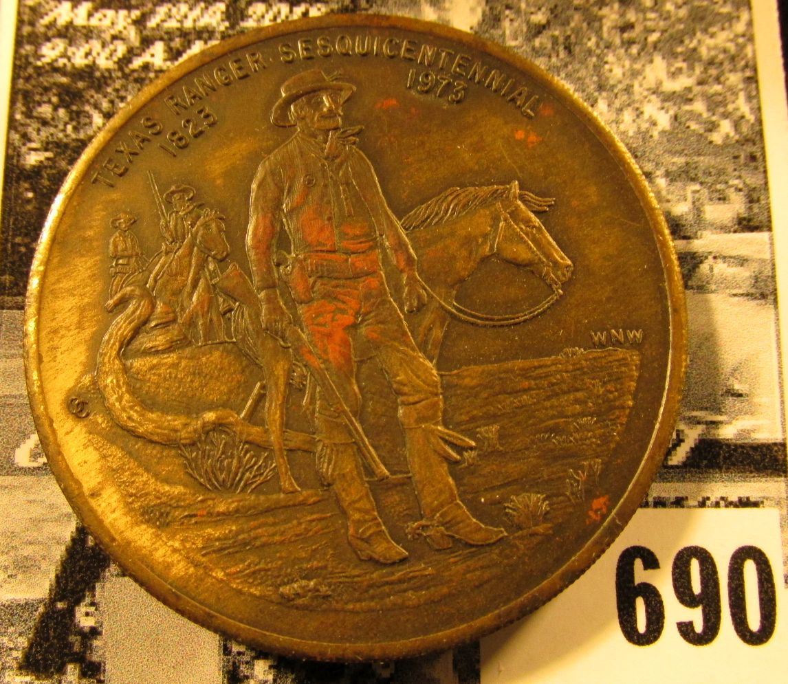 "Texas Ranger Sesquicentennial 1823 1973", "State of Texas/Texas Ranger ...