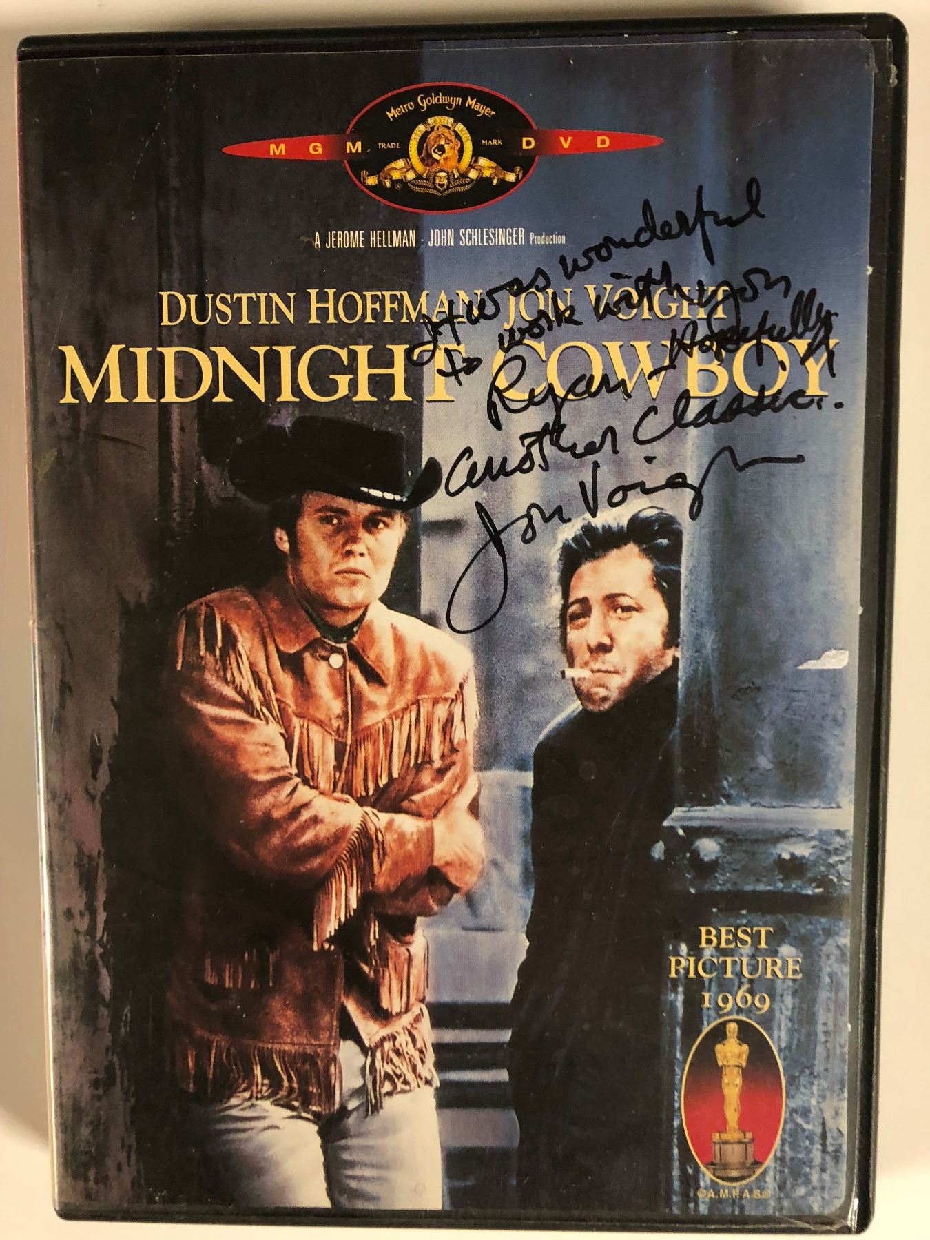 JON VOIGHT SIGNED "MIDNIGHT COWBOY" DVD