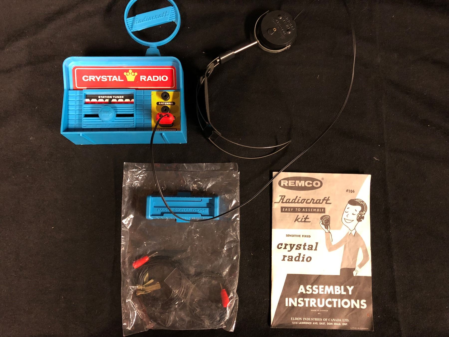 1960'S REMCO RADIOCRAFT CRYSTAL RADIO KIT