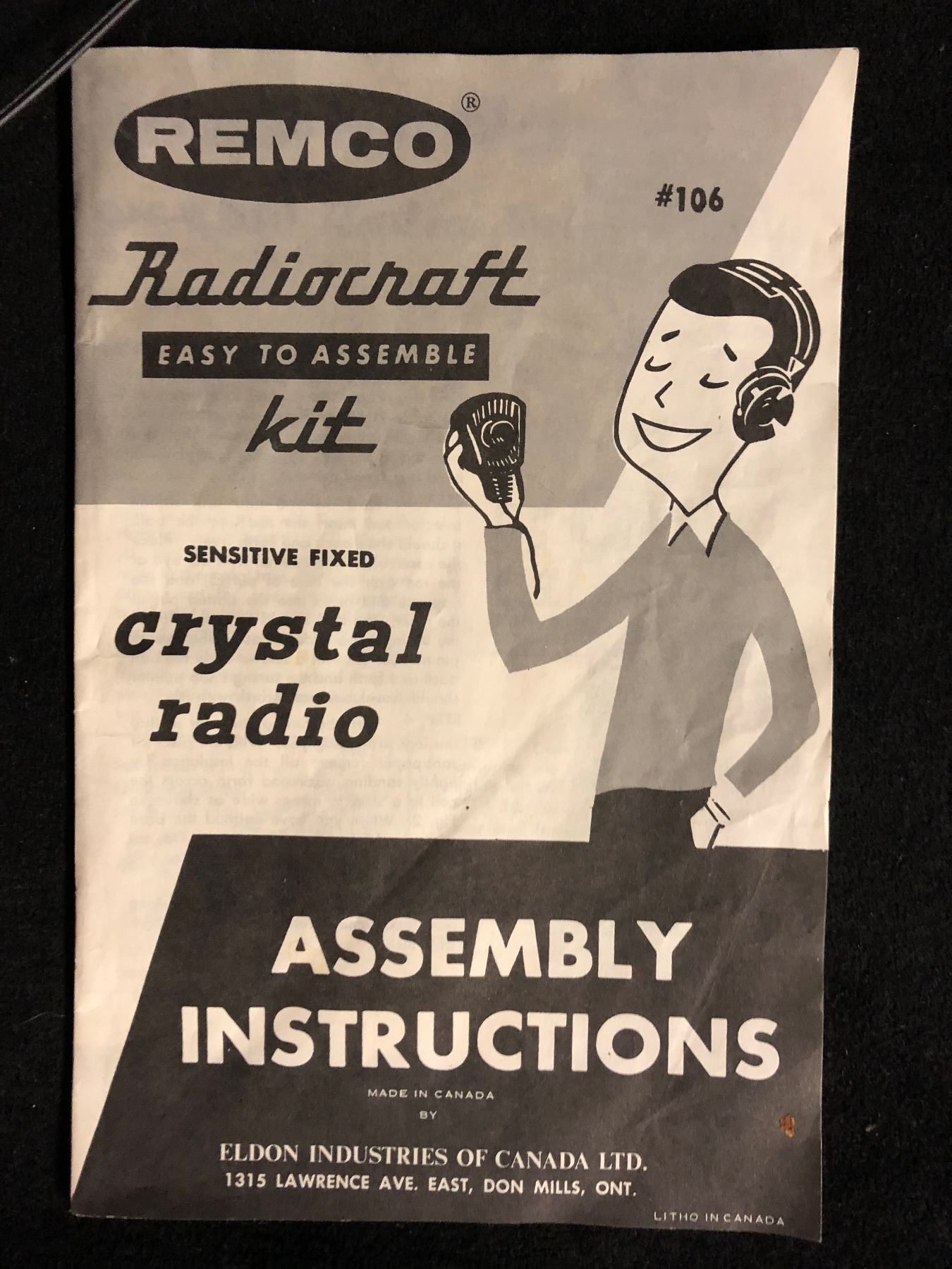 1960'S REMCO RADIOCRAFT CRYSTAL RADIO KIT