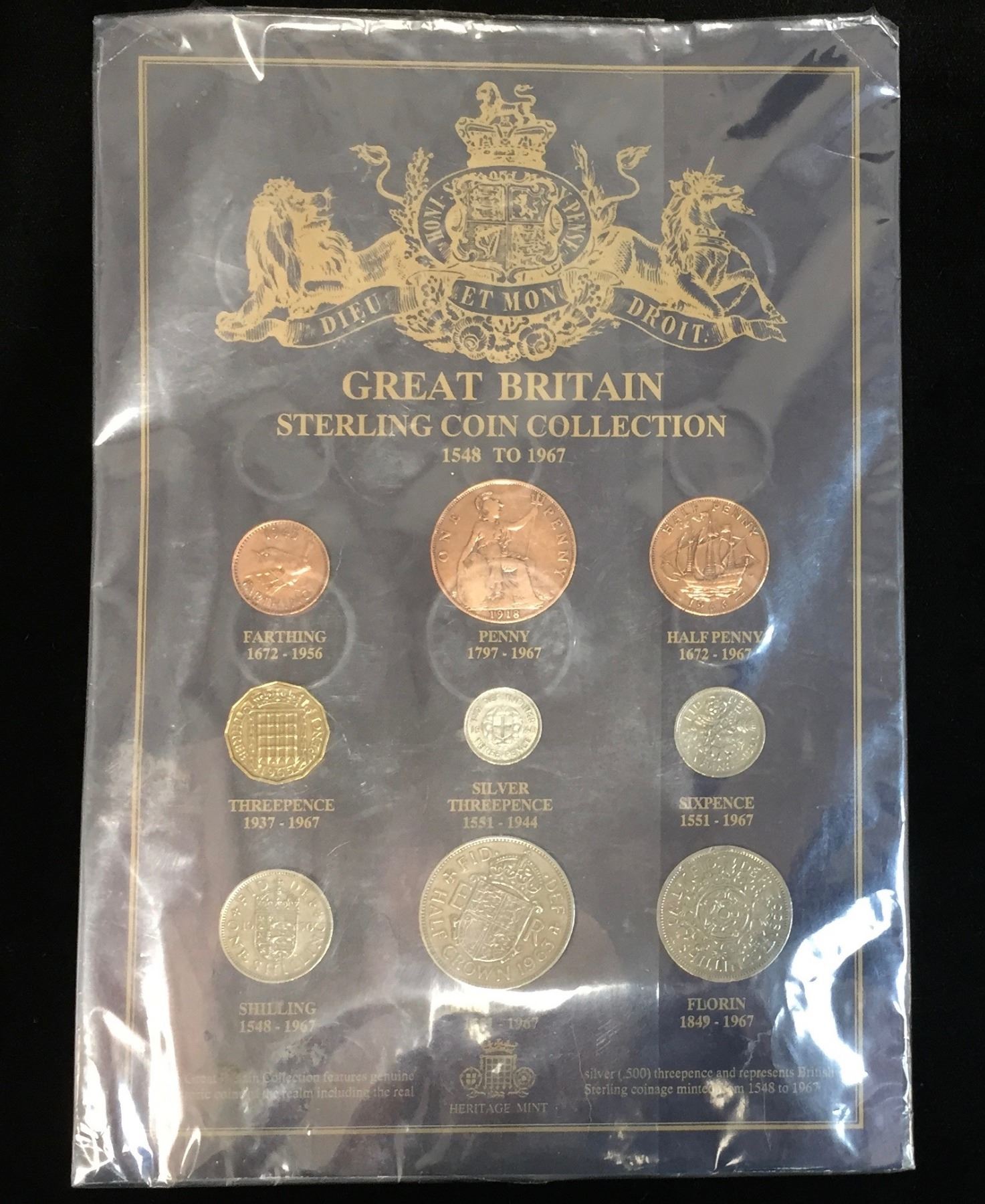 1548-1967 UK Great Britain Sterling Coin Collection