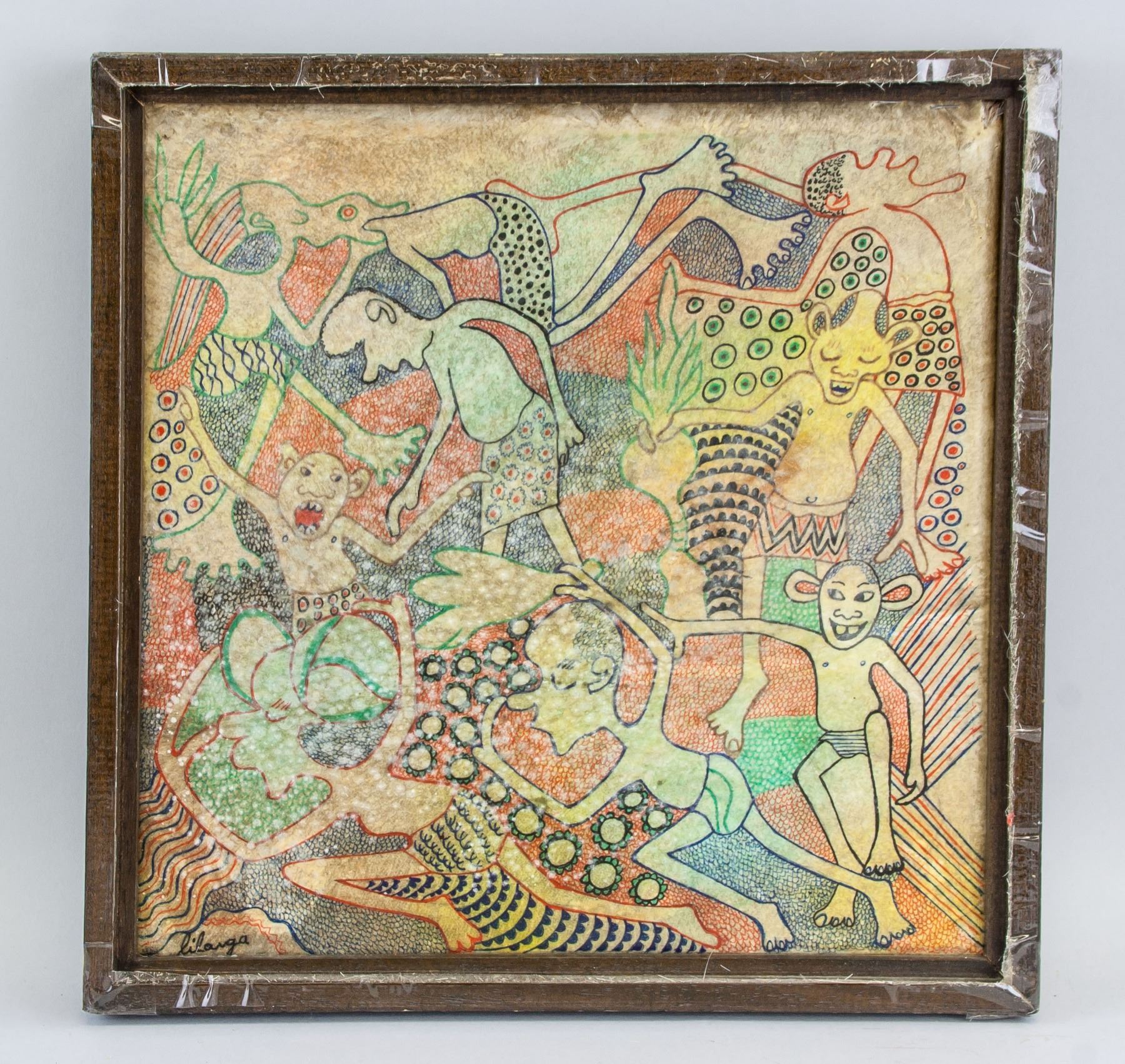 George Lilanga 1934-2005 Tanzania Oil Shetani