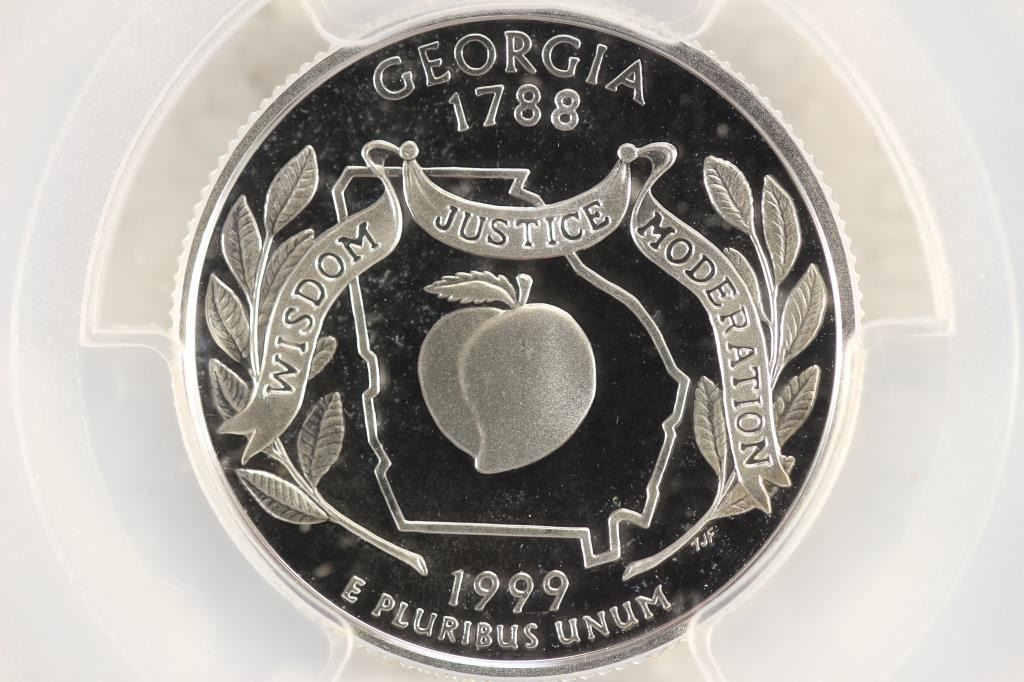 1999-S SILVER GEORGIA QUARTER PCGS PR69 DCAM