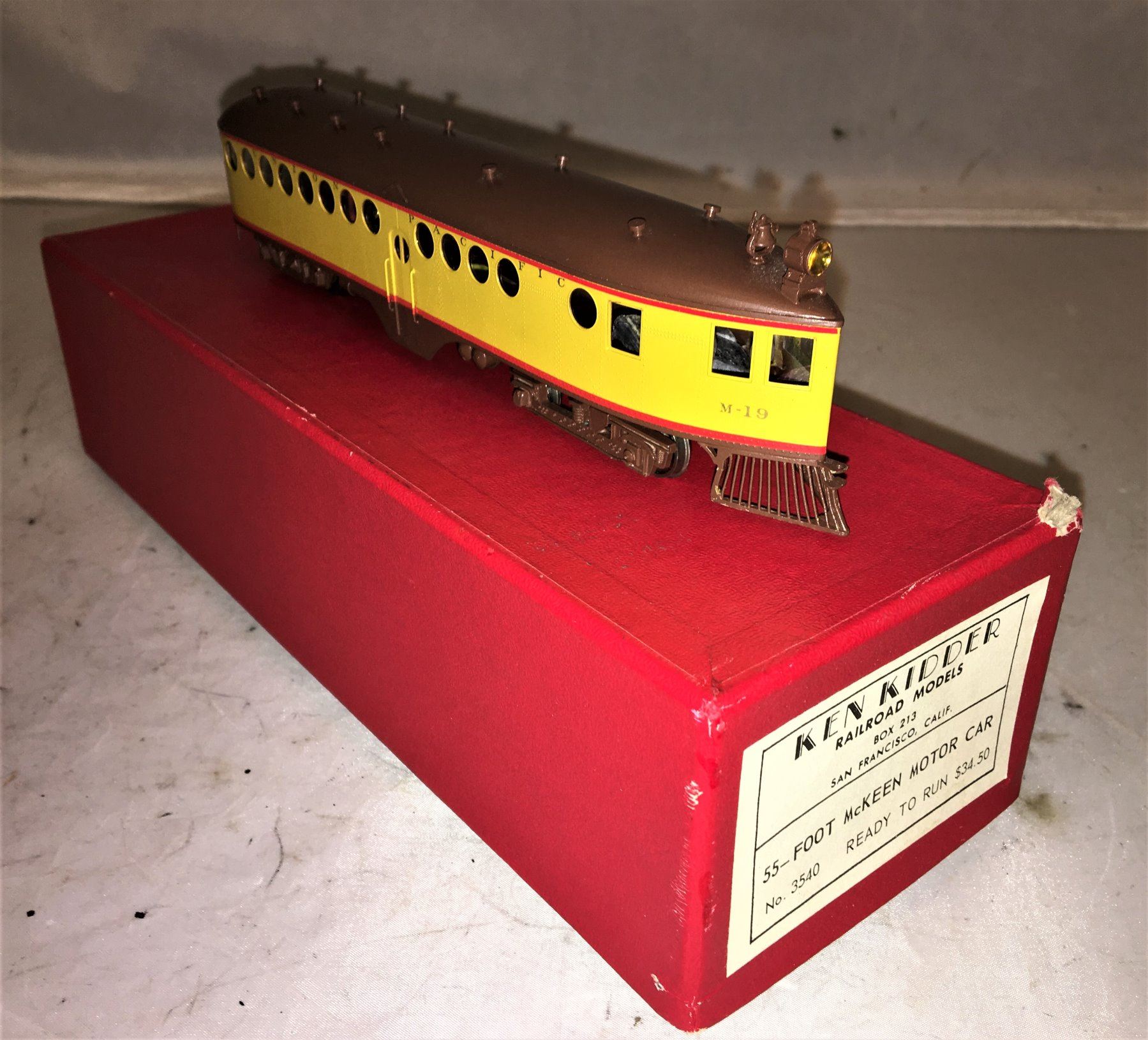 Ken Kidder UP HO Scale McKeen Motor Car