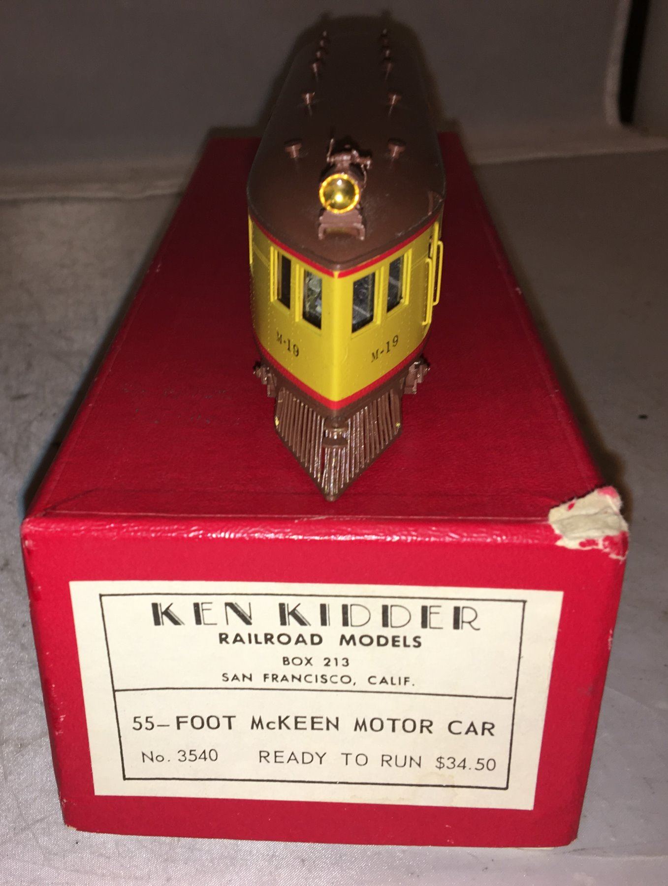 Ken Kidder UP HO Scale McKeen Motor Car
