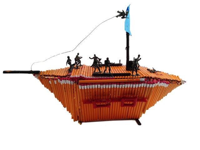 Middle School Rafe (Griffin Gluck) Custom Built Pencil Boat Movie Props