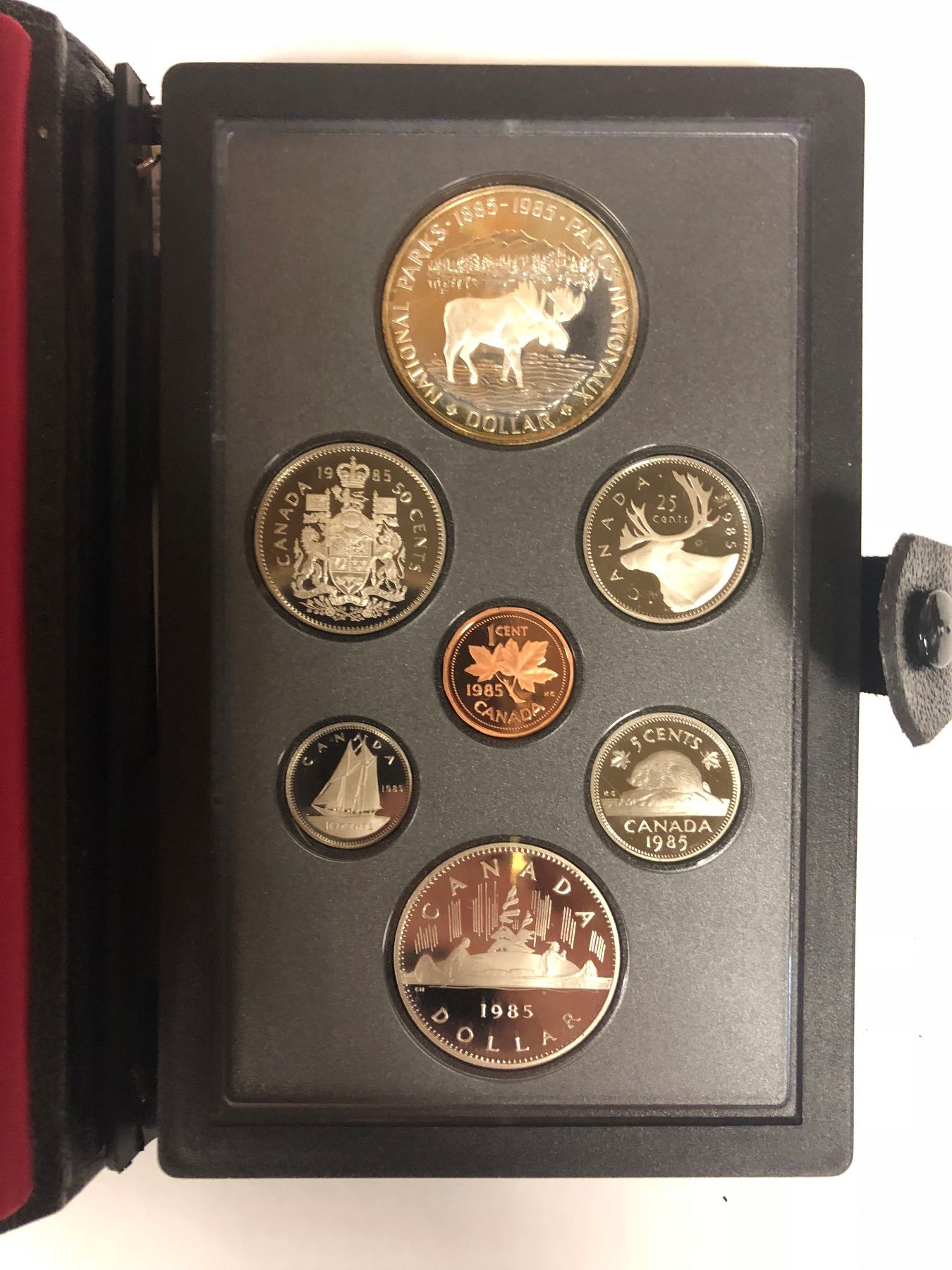 ROYAL CANADIAN MINT 1985 PROOF SET 7 PIECE COIN SET