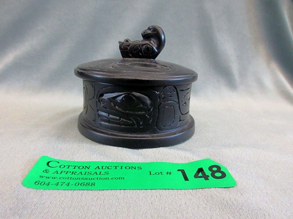 Haida Raven Lidded Trinket Keepsake Box